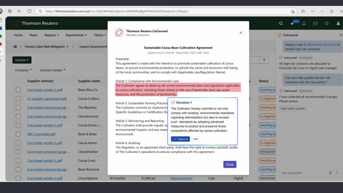 Thomson Reuters showcases the power of CoCounsel combined with ...