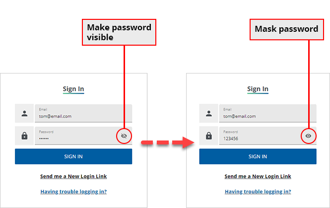 Log in with a password