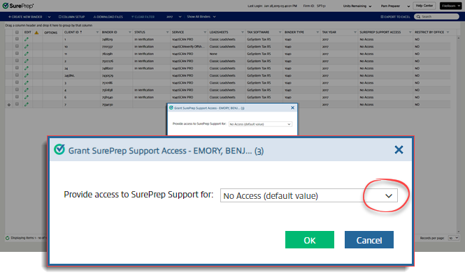 Grant Support access