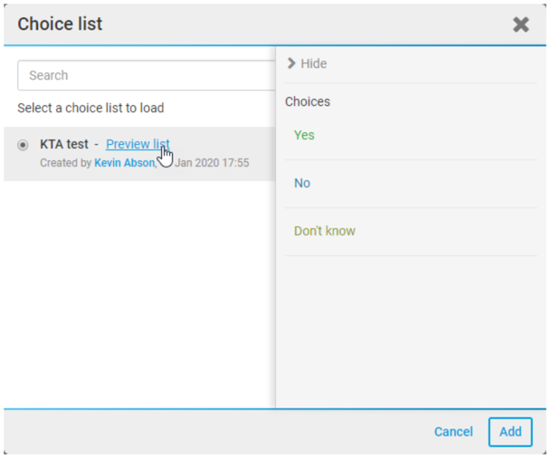 Store and reuse choice and score values